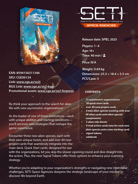 Seti Space Agencies Product Sheets Eu Pdf