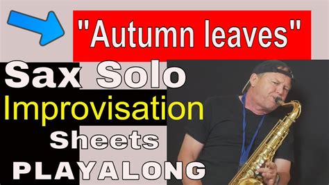 Autumn Leaves Saxophon Solo Tenor Sax Alto Sax Backingtrack Play