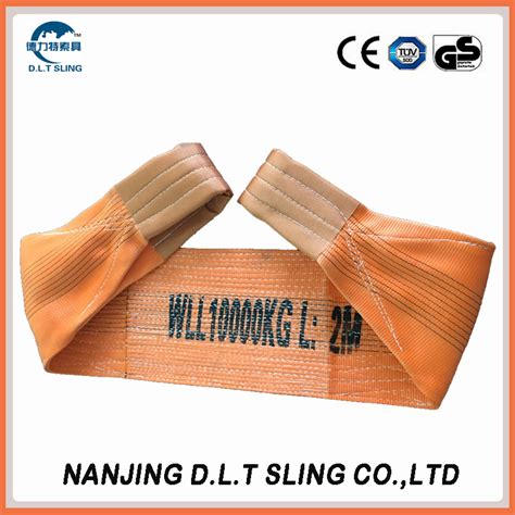 10t Duplex Polyester Flat Lifting Webbing Sling Belt En1492 1 Ce Gs