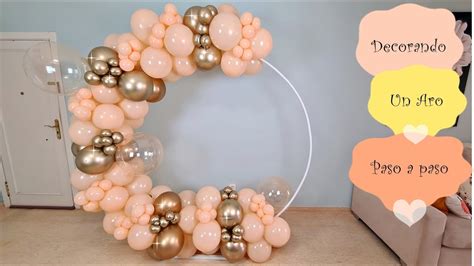 Decorando Un Aro Con Globos Paso A Paso YouTube