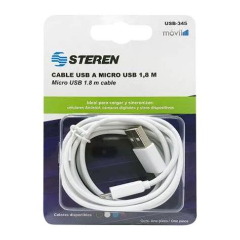 Cable De Datos Steren Usb A Micro Usb 1 8 M Walmart