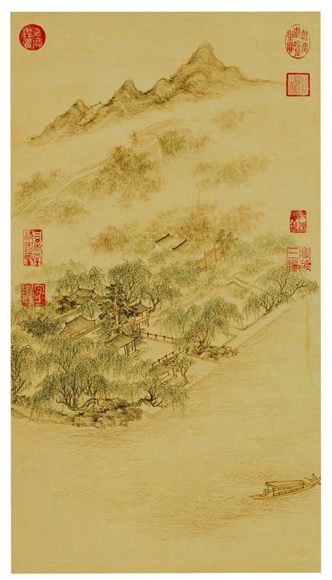 台074清 董邦达 柳浪闻莺御题国画超高清大图原图扫描真迹全图书画图片下载