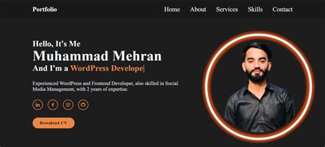 Muhammad Mehran On Linkedin Codsoft Internship Webdevelopment Html Css Portfolio