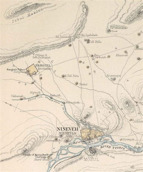 Ancient Nineveh Map