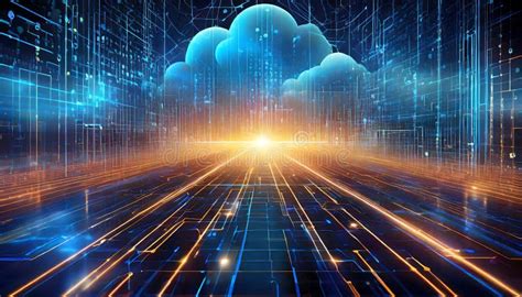 Computing Technology Internet And Cyber Technology Concept Stock Illustration Illustration Of