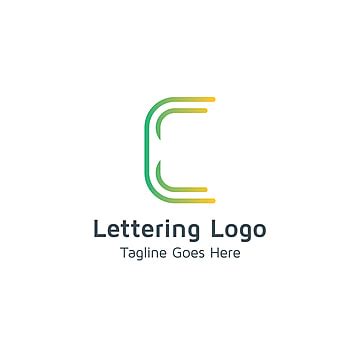 Cursive Clipart Orange Letter C With Swirly Design On A White Background Cartoon Vector Cursive