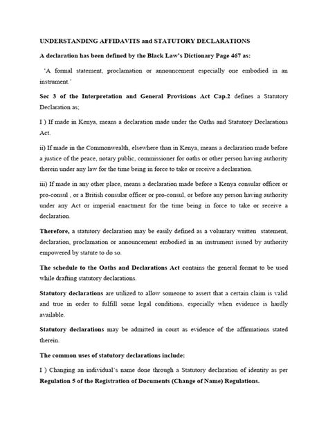 Understanding Affidavits Pdf Affidavit Justice