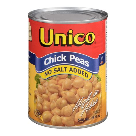 Unico Chick Peas No Salt Added 540ml Whistler Grocery Service