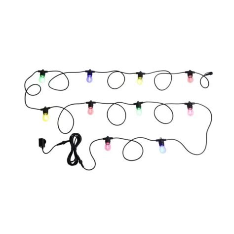 Festoon 2 Led 10 Light Kit Blackwhite And Multi Colour Lights Direct