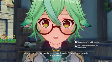 Lumine Meeting Sucrose For The First Time Genshin Impact YouTube