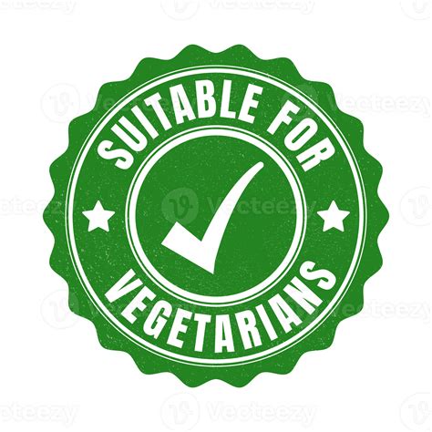 Suitable For Vegetarians Rubber Stamp Leaf Badge Sticker Emblem