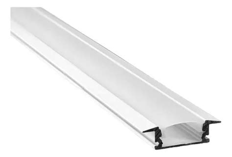 Perfil Aluminio Para Cinta Led Empotrar 17x7mm Tramo 2 Mts Luz Blanco