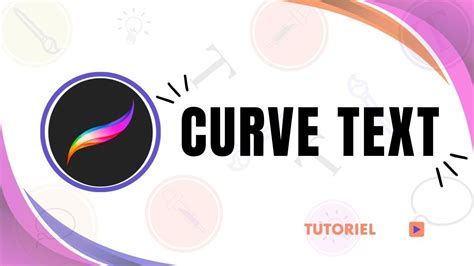 How to curve text in Procreate - YouTube