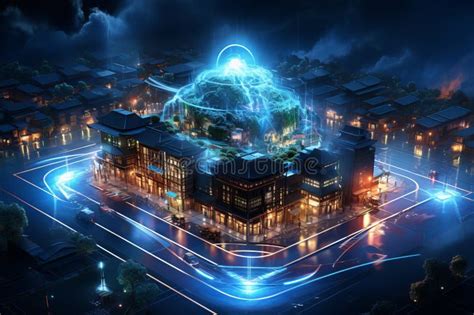 5g Integration In Smart Cities High Speed Internet Cloud Computing And Data Storage Stock