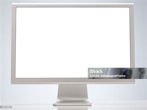 Monitor Komputer Dengan Layar Kosong Terisolasi Pada Latar Belakang