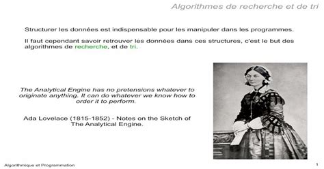Algorithmes De Recherche Et De Tri Upjvalgorithmes De Recherche Et