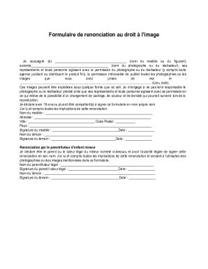 Remplissable En Ligne Formulaire De Renonciation Au Droit L Image Je