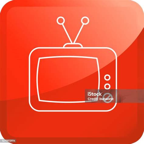 복고풍 Tv 텔레비전 세트 아이콘 0명에 대한 스톡 벡터 아트 및 기타 이미지 0명 개념 기호 날씬한 Istock