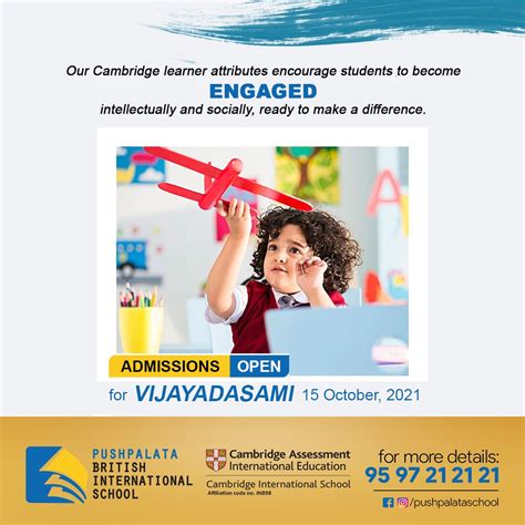 Our Cambridge Learner Attributes Pushpalata Schools