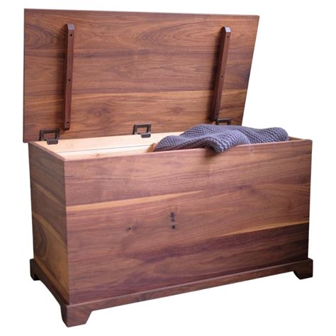 Modern Walnut Hope Chest Cedar Lined For Sale At 1stdibs