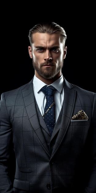 Premium AI Image A Man In A Suit With A Tie That Says He S A Man