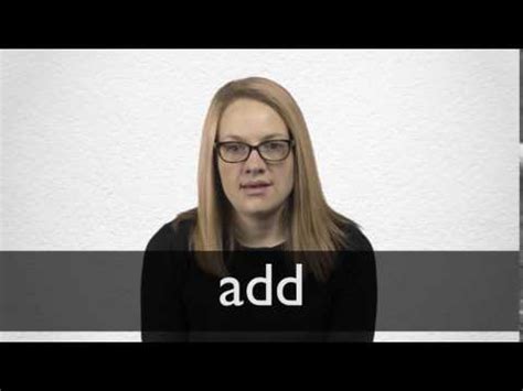 ADD Definition And Meaning Collins English Dictionary