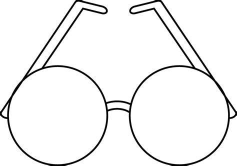 Illustration Of A Sunglass In Black Line Art 25028622 Vector Art At