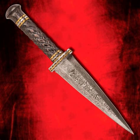 Windlass Damascus Dragons Tooth Dagger