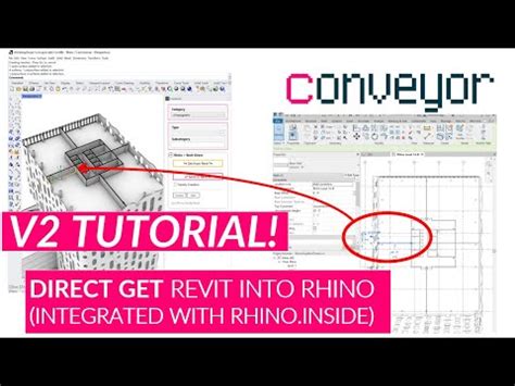 Conveyor V2 Tutorial Get Revit Walls Into Rhino Conveyor Rhino Inside Revit Revit News