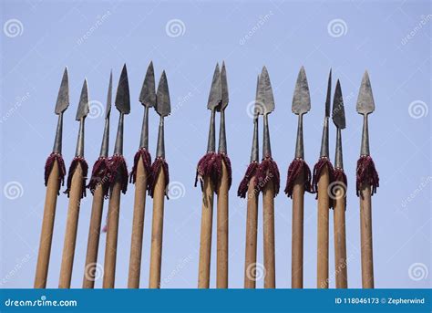 Spear Points Stock Image Image Of Sharp Point Wood 118046173