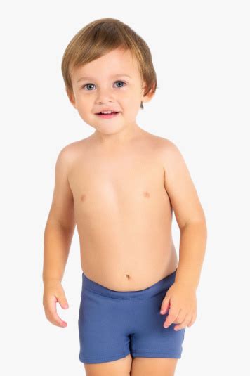 Sunga boxer bebê e infantil preta Dedeka