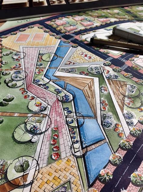 Landscape Design Drawings Rectangle Shape