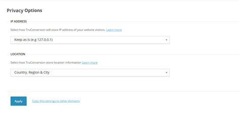 Privacy Options Truconversion Knowledgebase