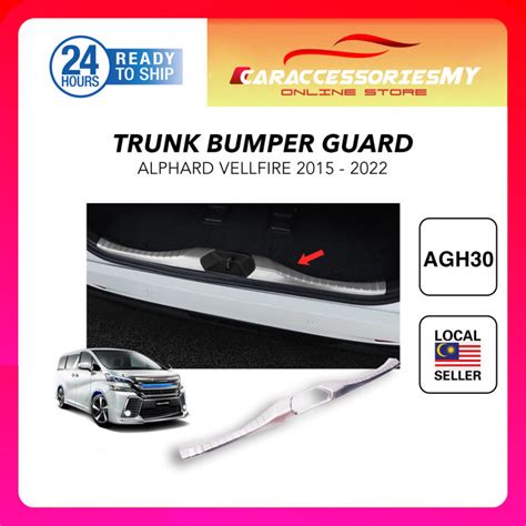 Toyota Alphard Vellfire AGH30 2015 2018 Inner Rear Bumper Guard Trunk