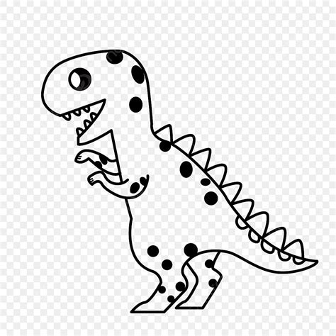 T Rex Clipart Black And White