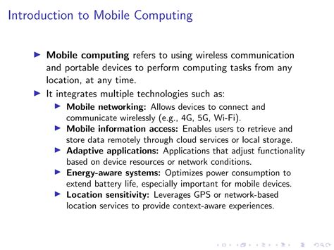 Mobile Computing Ubiquitious Computing1 Ppt