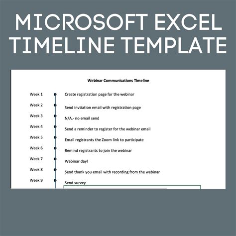 Microsoft Excel Timeline Template Clean Timeline For Events Travel