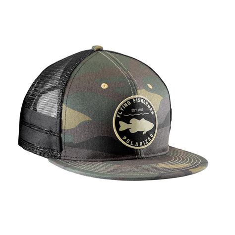 Flying Fisherman Bass Patch Flatbill Hat In Camo H1789 The Home Depot