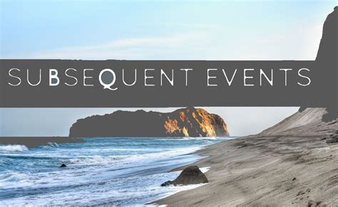 Audit Of Subsequent Events