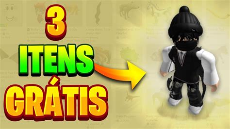 IMPERDÍVEL COMO PEGAR 3 ITENS GRÁTIS NO ROBLOX YouTube