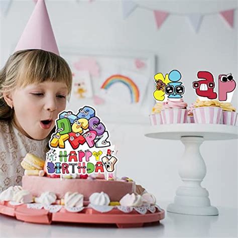 Alphabet Lore Cake Topper Alphabet Lore Birthday Party Supplies 25pcs