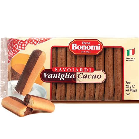 Палочки Савоярди Bonomi 200 гр (ваниль-какао) с бесплатной доставкой по ...