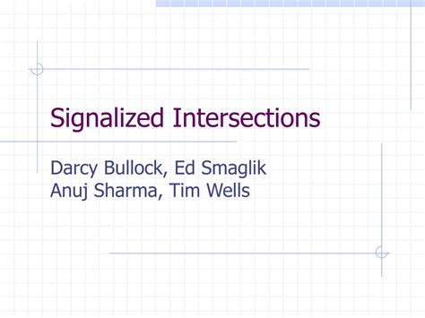 Ppt Signalized Intersections Powerpoint Presentation Free Download