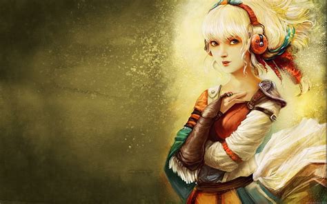 Hd Wallpaper Headphones Blondes Touhou Wings Gundam Dress Mobile Suit