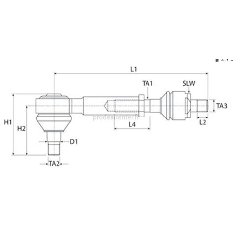 Ensemble Rotule Et Rotule Axiale Pour Case Ih 856 Xl Avec Pont Avant Zf Ape 330 81289c1 81289c2