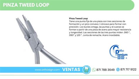 Pinzas Tweed Loop Ortho Premium