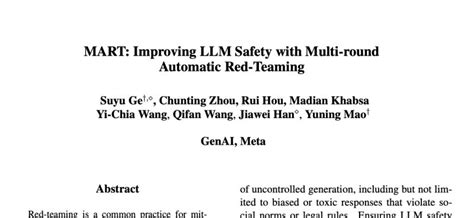Surya Prabha Vadlamani On Linkedin Mart Improving Llm Safety With Multi Round Automatic Red