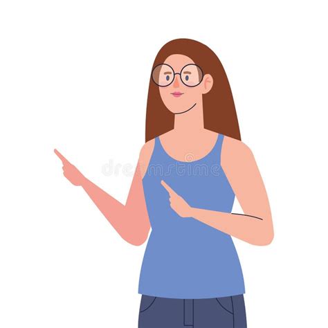 Woman Wearing Glasses Stock Vector Illustration Of Portrait 294572168