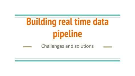 Building Real Time Data Pipeline Using Spark Streaming Ppt