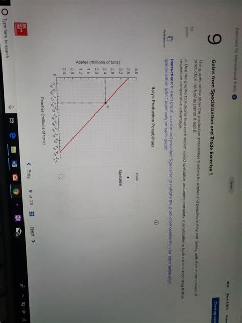 Solved Help Save And Exit Subm 9 Gains From Specialization And